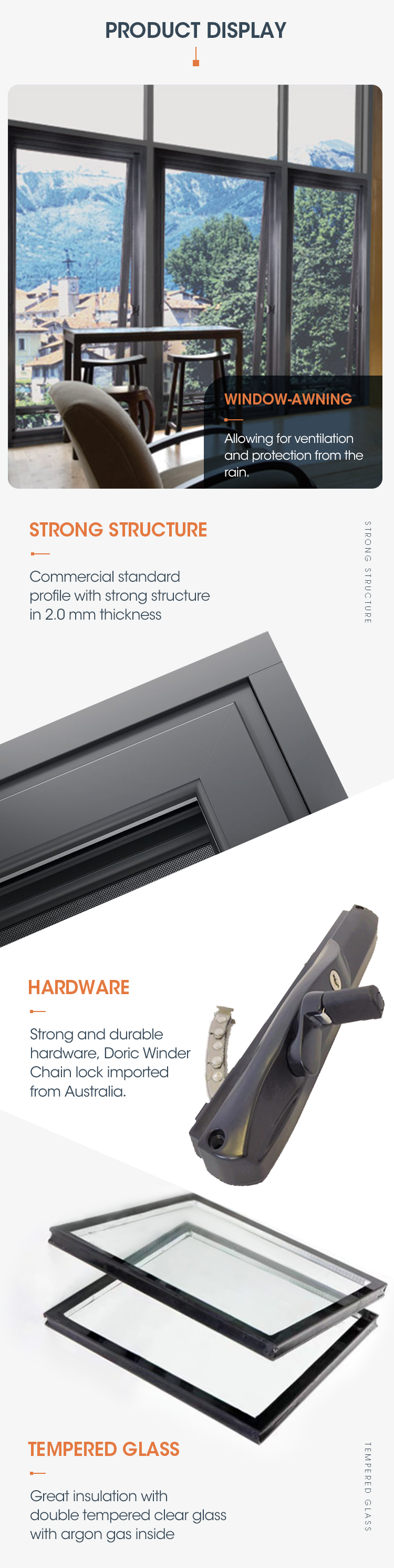 Australian Standard AS2047 Aluminium Window Modern Design Commercial ...