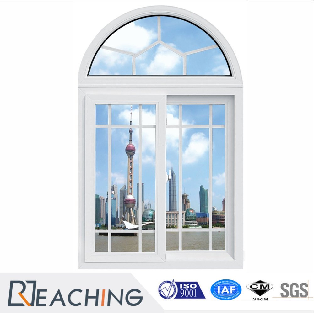 Vertical Sliding Window UPVC Two Panels Horizontal Open Plastic Sliding ...