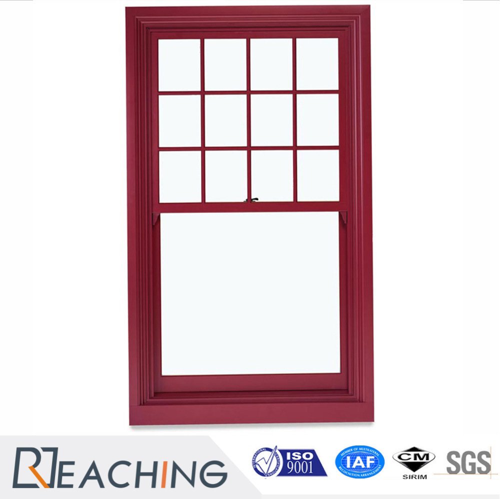 Latest Design Red Colour UPVC Profile Hung Window from China ...